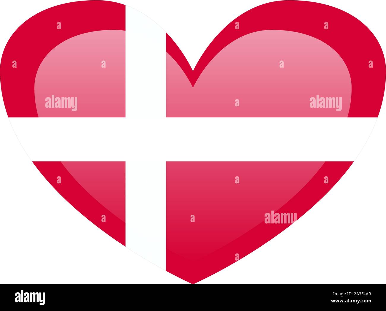 National flag of Denmark with correct proportions and color scheme ...