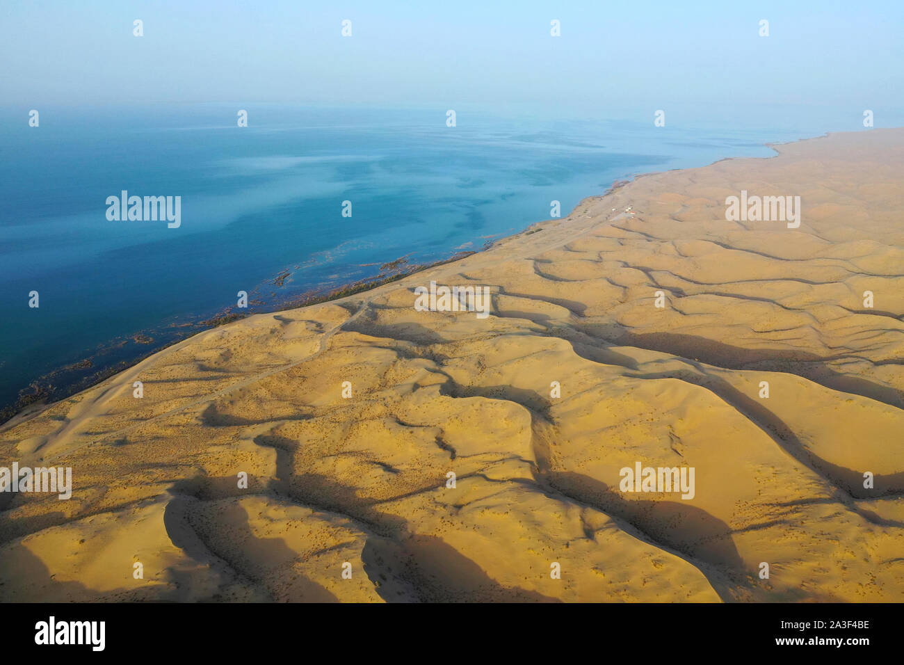 Bayingolin, China. 07th Oct, 2019. The beauty of Bosten Lake in ...