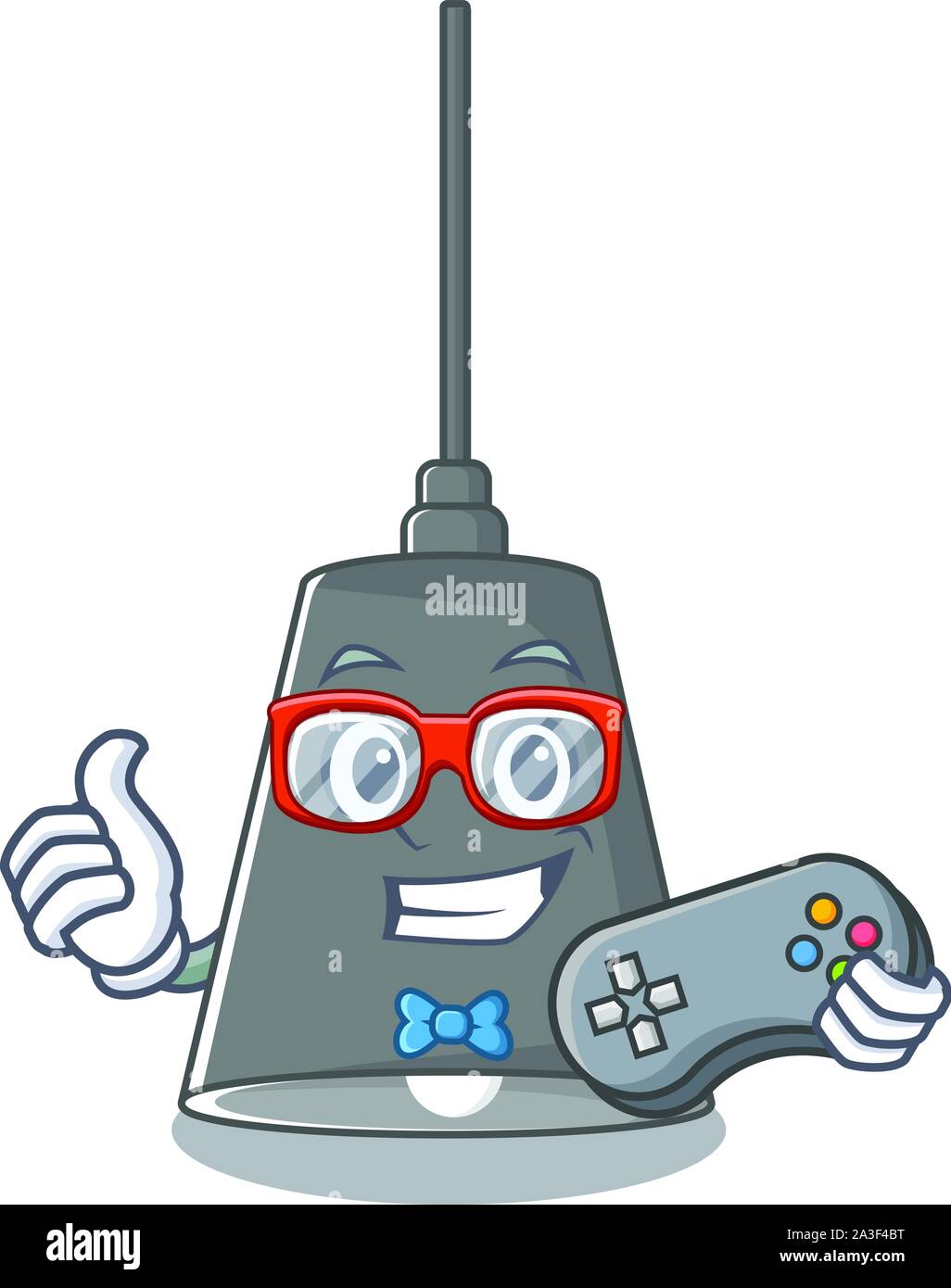 Gamer pendant lamp isolated in the character Stock Vector Image & Art ...