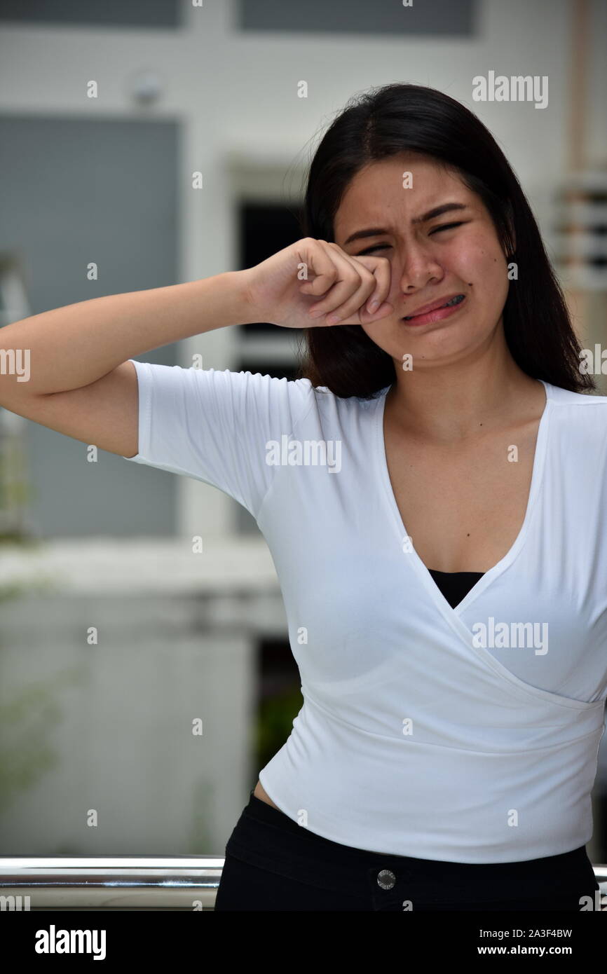 A Crying Filipina Person Stock Photo - Alamy