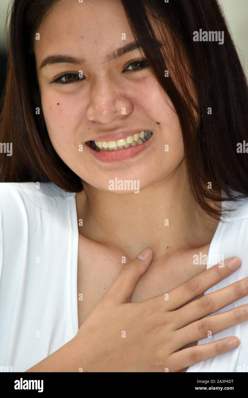 Appreciative pretty woman hi-res stock photography and images - Alamy