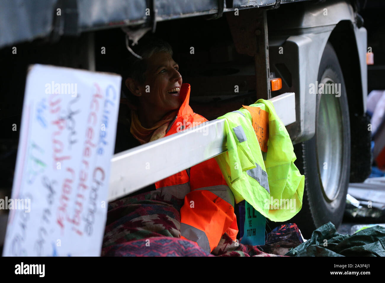 Lorry blocking marsham street hi-res stock photography and images - Alamy