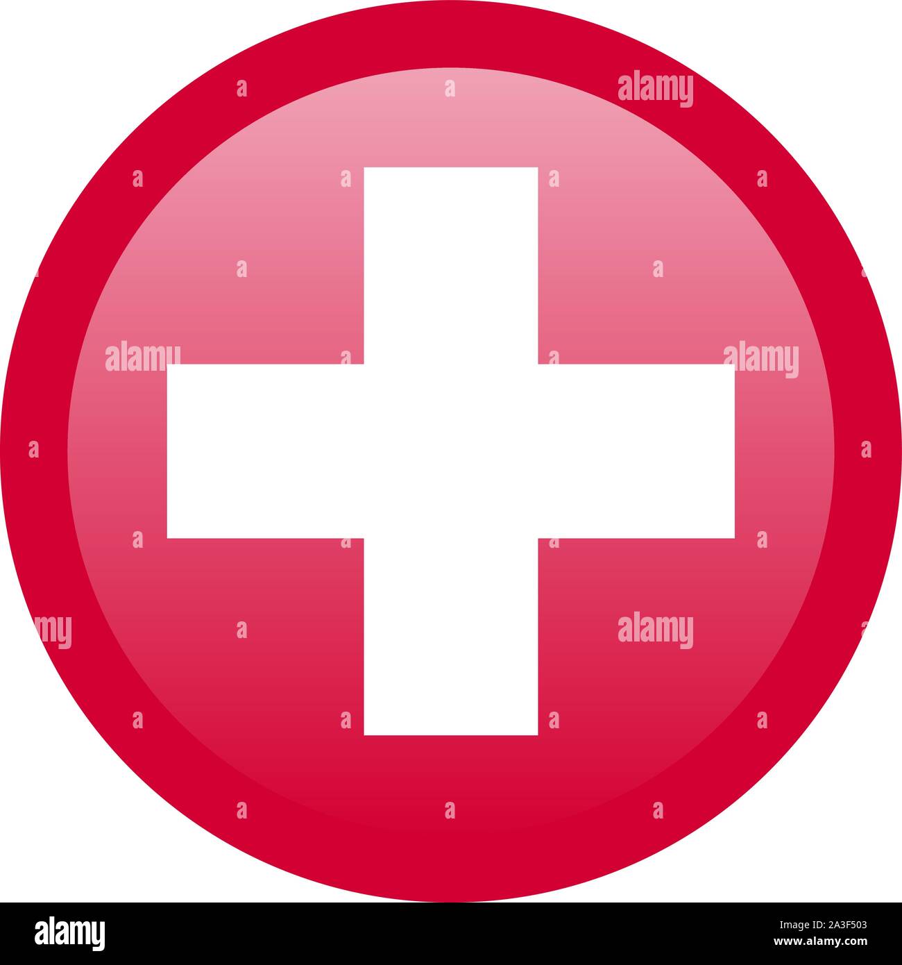 Flag of Switzerland White cross marks the middle of the banner Stock ...