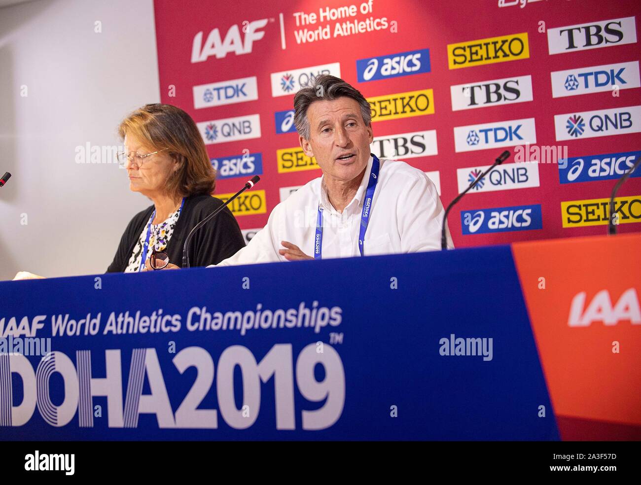 Doha, Katar. 06th Oct, 2019. Sebastian COE (IAAF President) Graduation ...