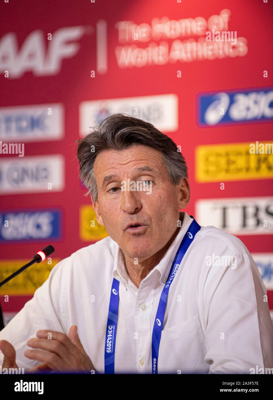Doha, Katar. 06th Oct, 2019. Sebastian COE (IAAF President) Graduation ...
