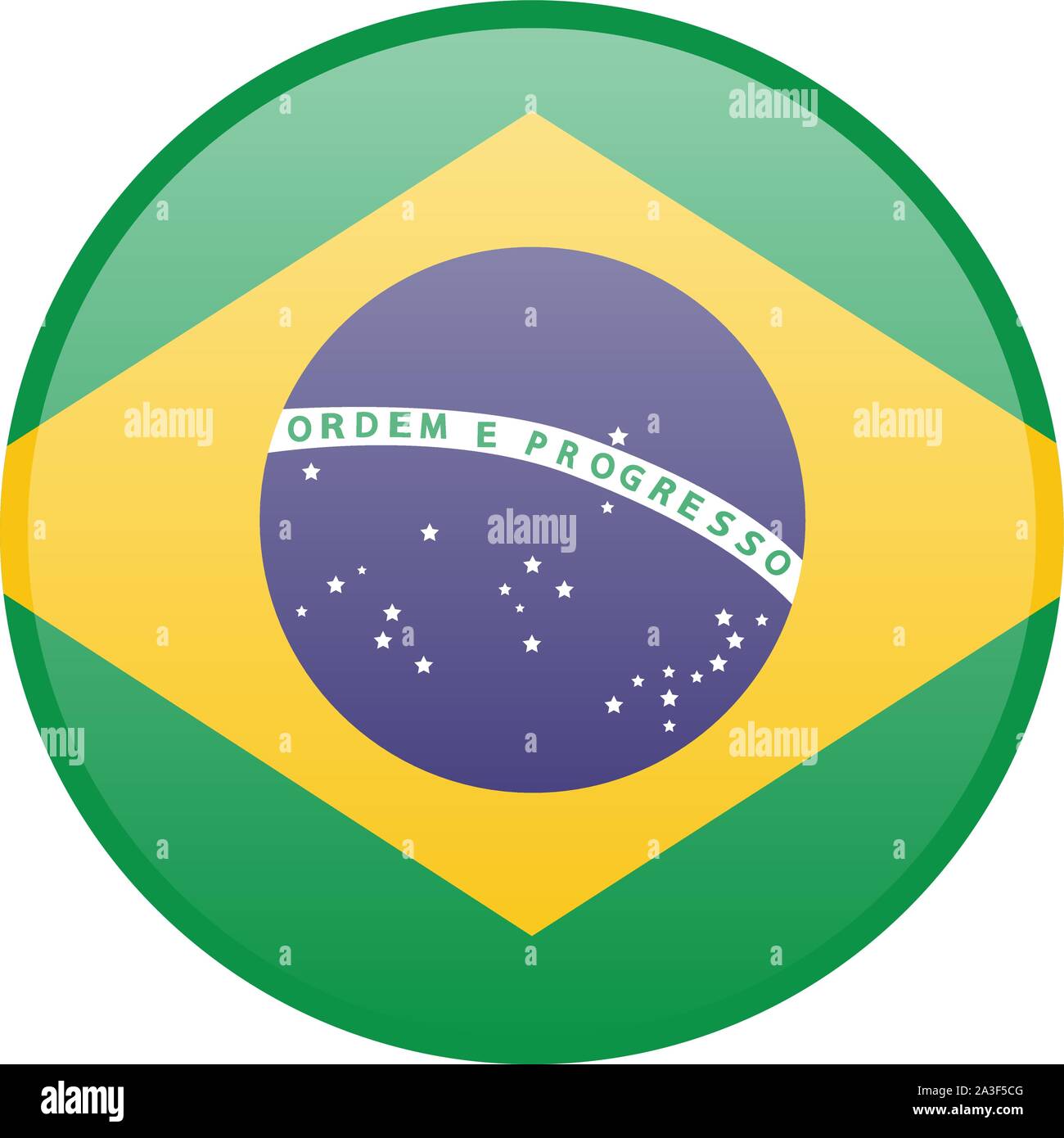 Simple flag of Brazil. Brazilian flag. Correct size, proportion, colors ...