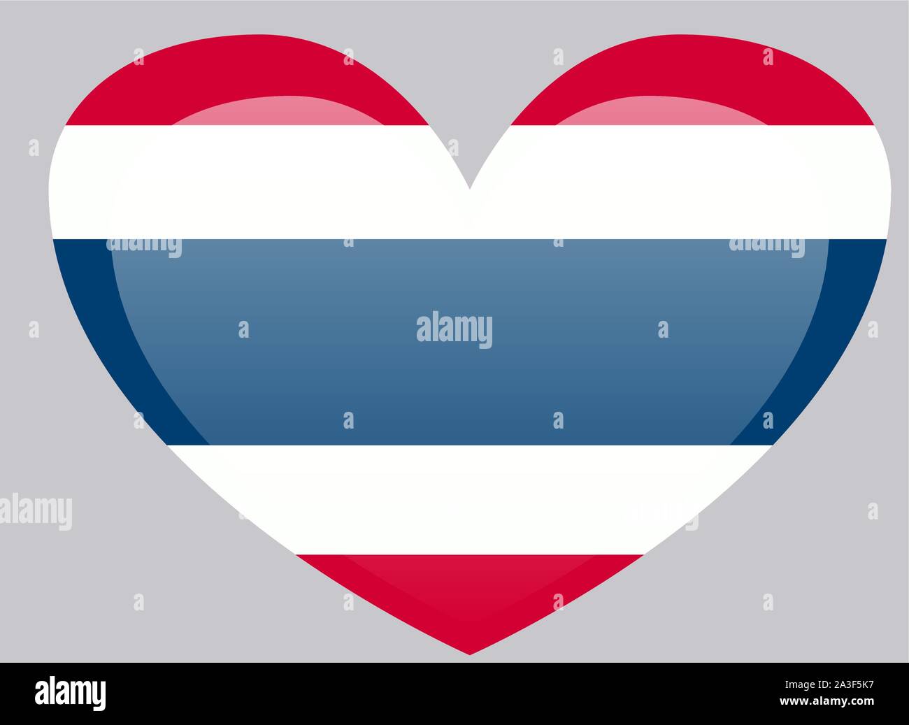 Thailand flag, official colors and proportion correctly. National ...