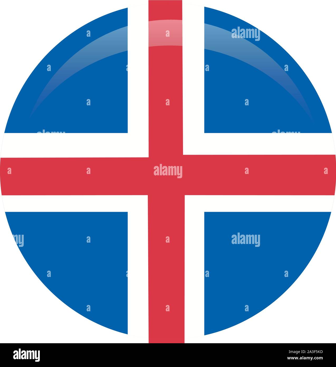 Iceland flag, official colors and proportion correctly. National ...