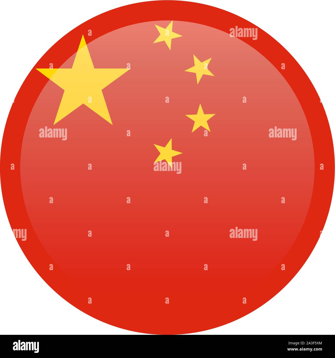 China flag, official colors and proportion correctly. National China ...