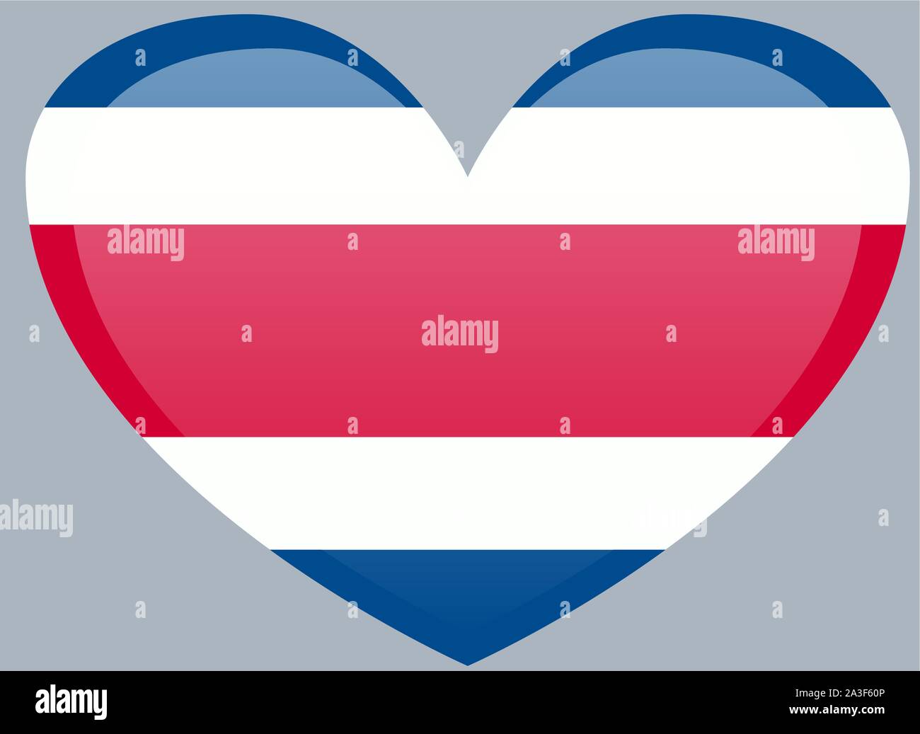 Costa Rican national official flag. Patriotic symbol, banner, element ...