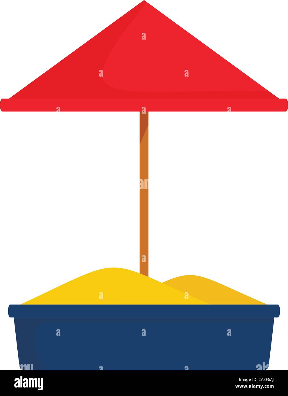 Sand kid playground icon. Flat illustration of sand kid playground ...