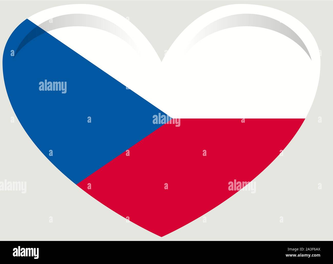 Flag of the Czech Republic. Official state symbol. Correct size, shape ...