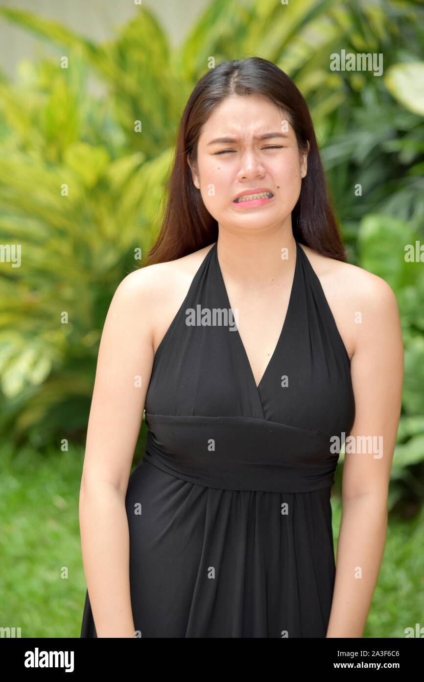 A Pretty Minority Female And Confusion Stock Photo - Alamy