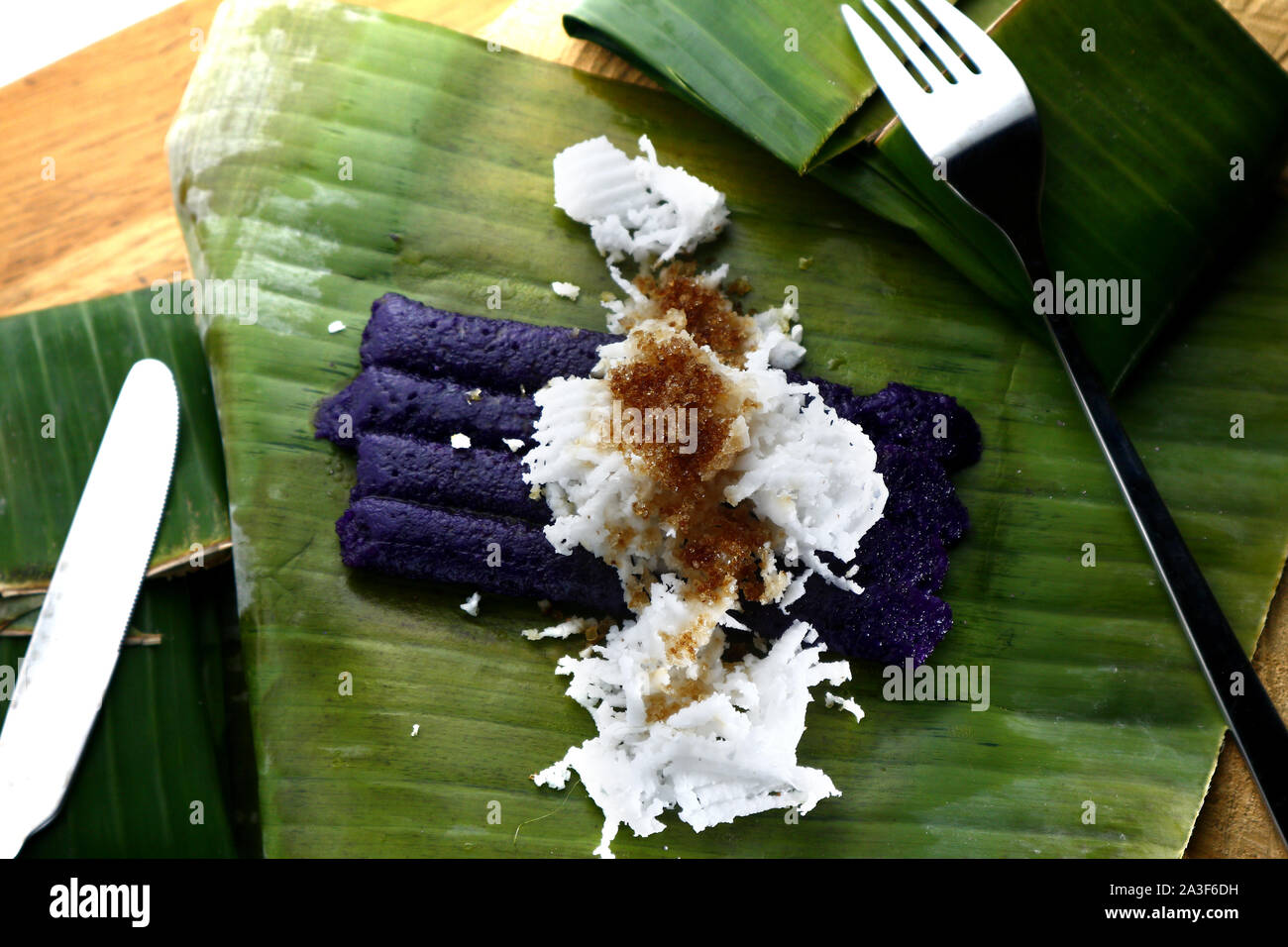 Freshly cooked Puto Bumbong Stock Photo - Alamy