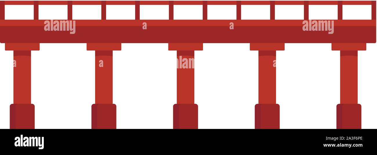 Bridge icon. Flat illustration of bridge vector icon for web design ...