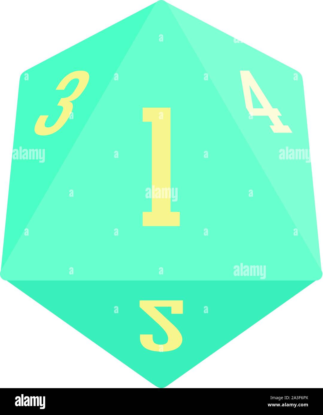 Octahedral die Stock Vector Images - Alamy