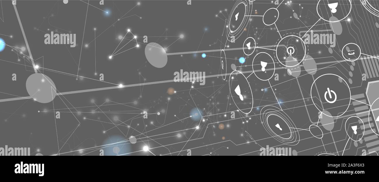 abstract structure circuit computer technology business background ...