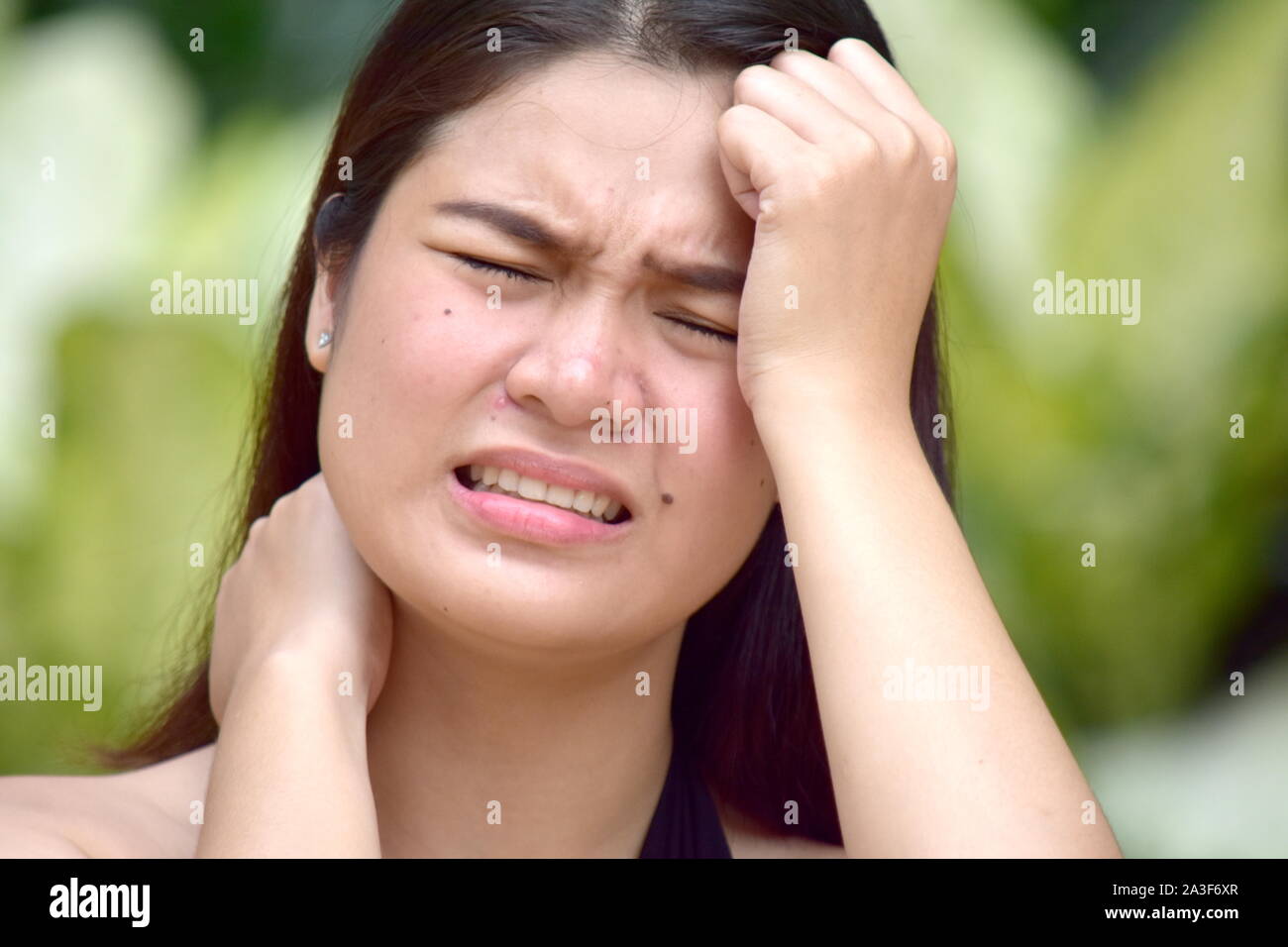 An Aching Adult Female Stock Photo - Alamy