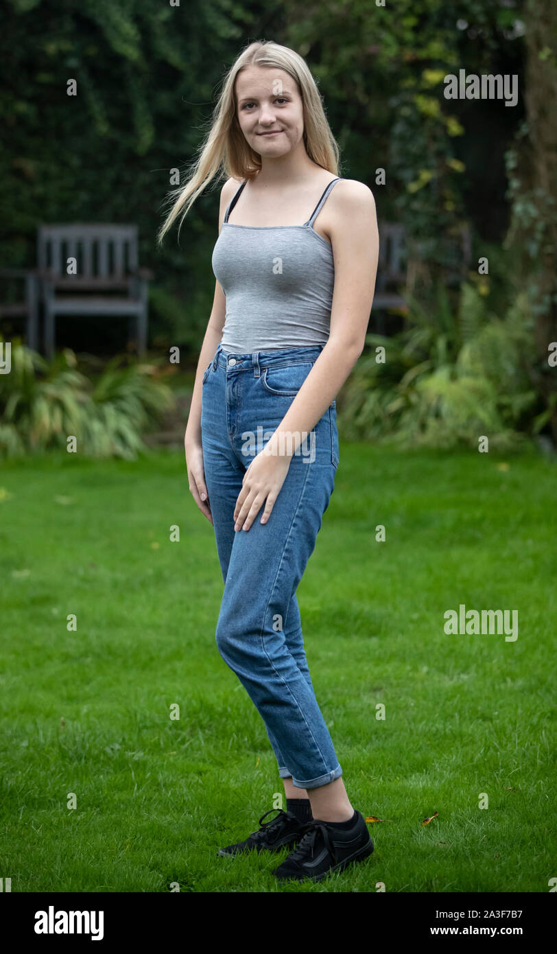 Emily Eccles, at her home in Yorkshire, after she suffered one of the ...