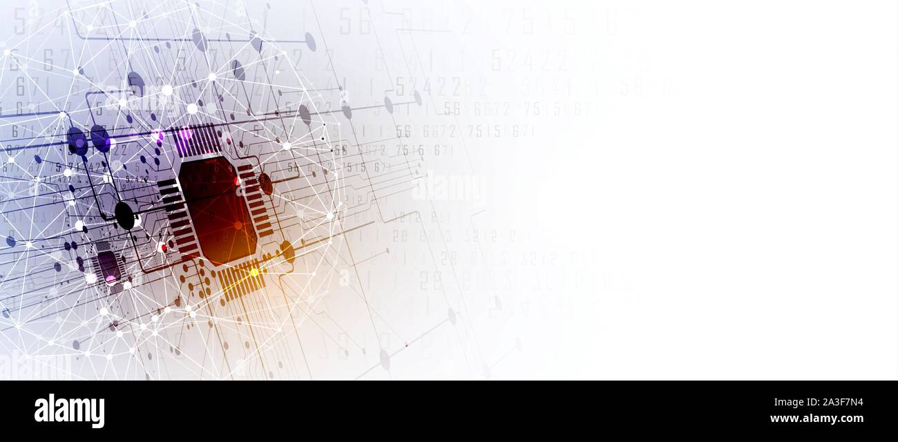 abstract structure circuit computer technology business background ...