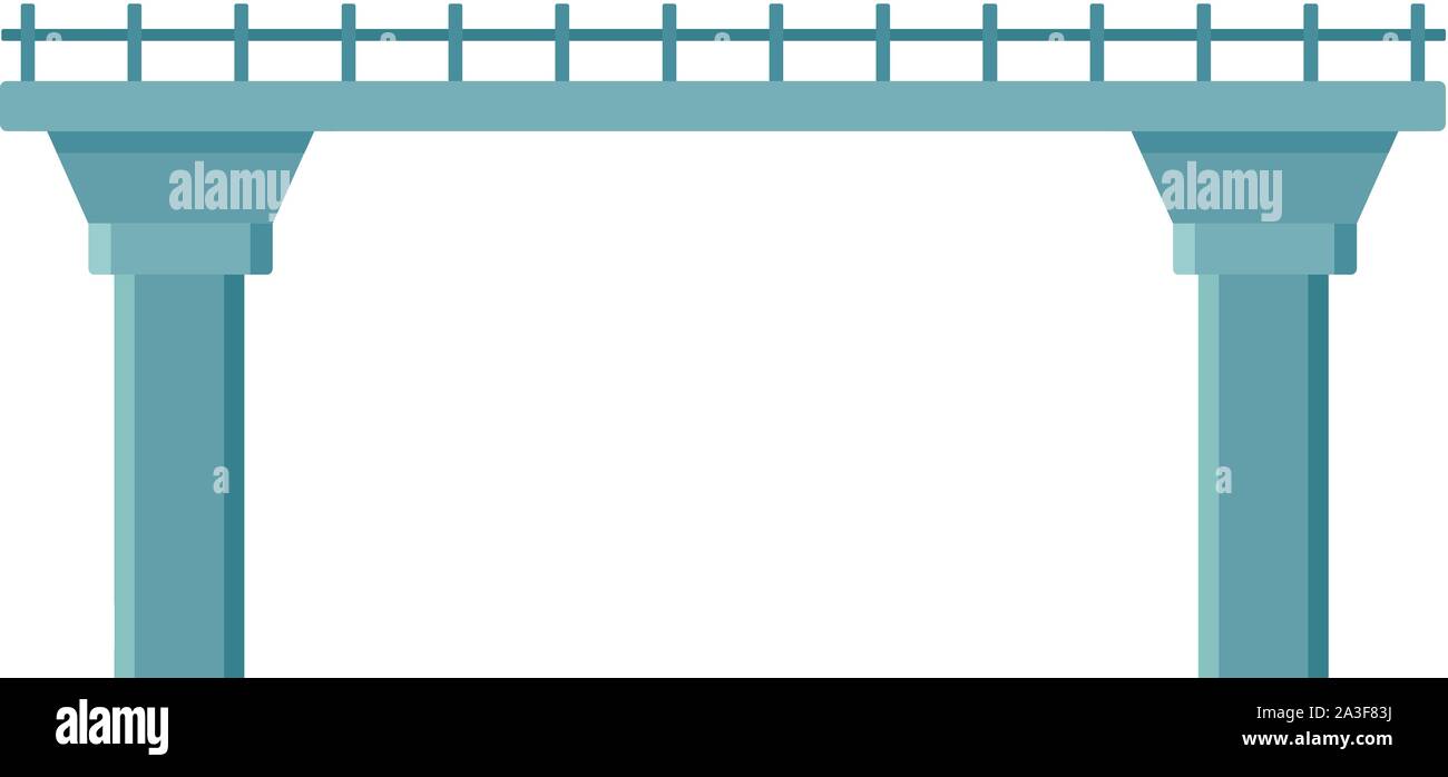 High bridge icon. Flat illustration of high bridge vector icon for web ...