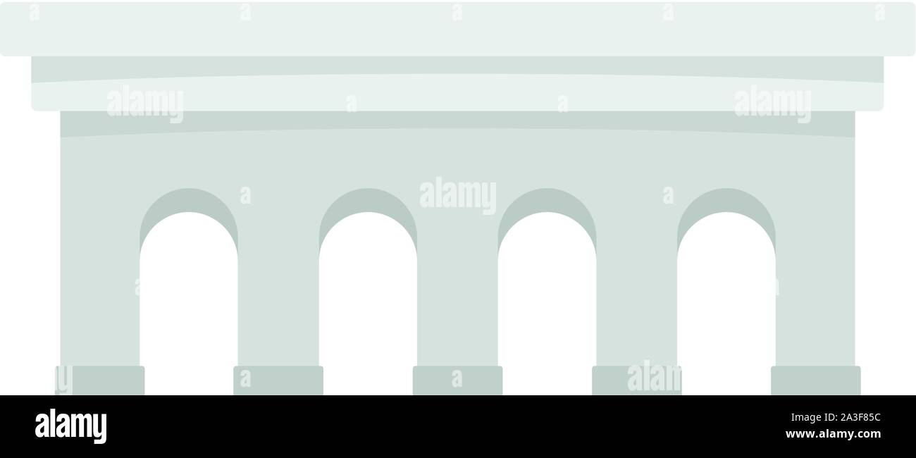 Beton bridge icon. Flat illustration of beton bridge vector icon for ...
