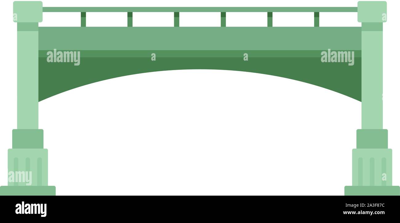 Small bridge icon. Flat illustration of small bridge vector icon for ...