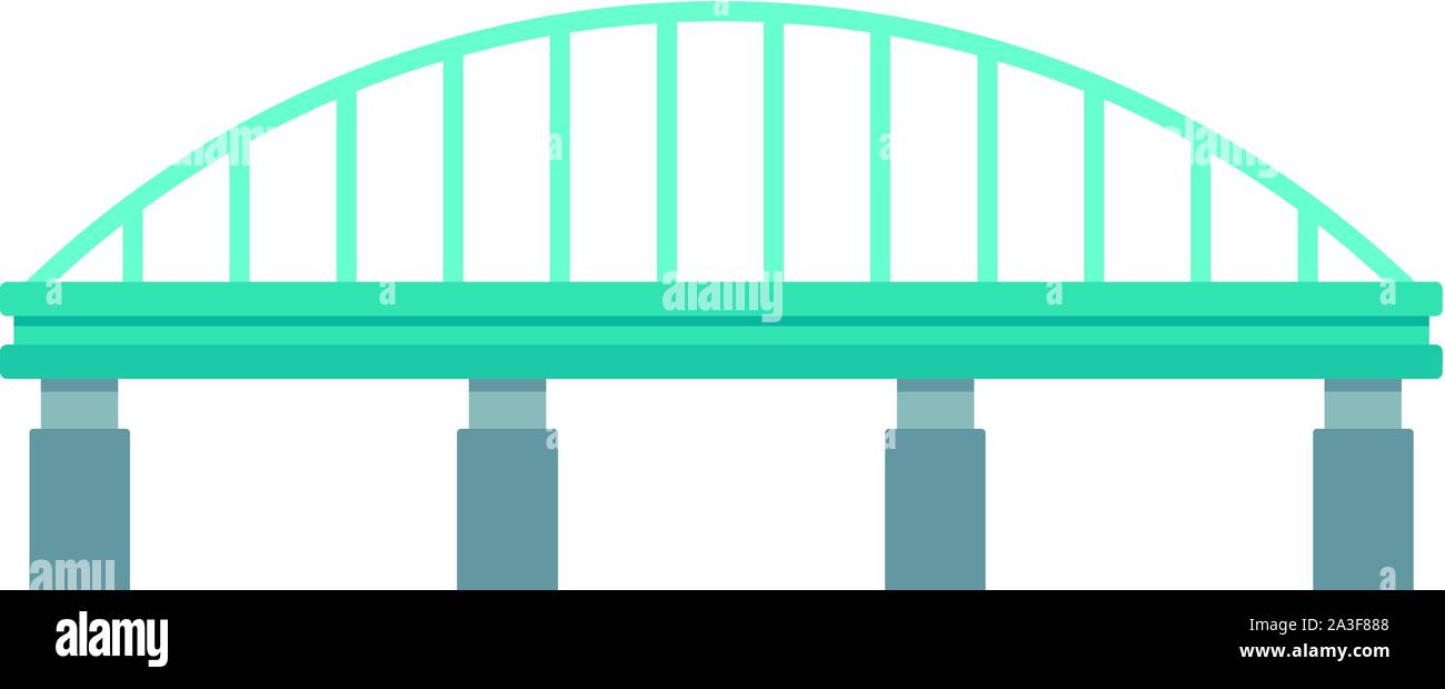 Safe bridge icon. Flat illustration of safe bridge vector icon for web ...