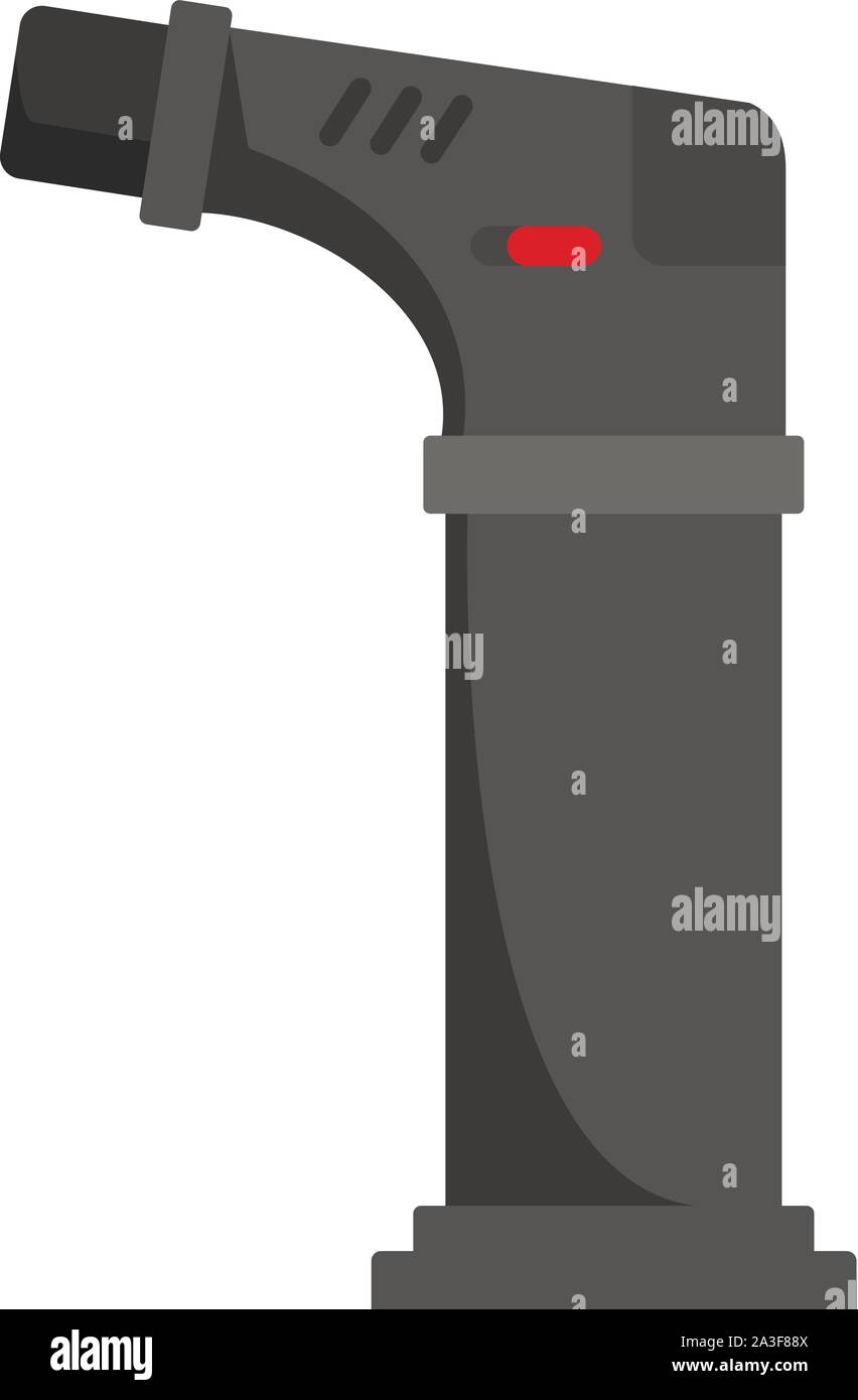 Modern cigarette lighter icon. Flat illustration of modern cigarette ...