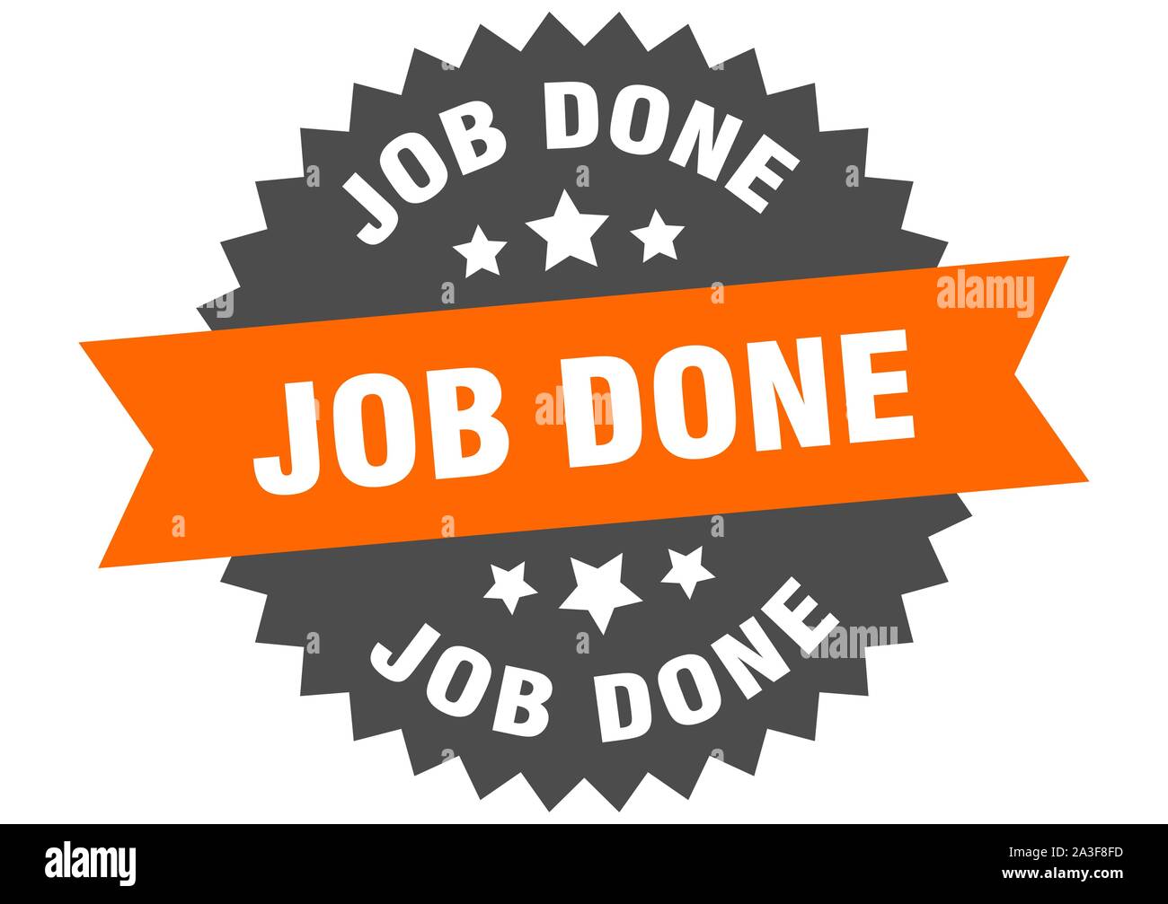 Job done ribbon label Stock Vector Images - Alamy
