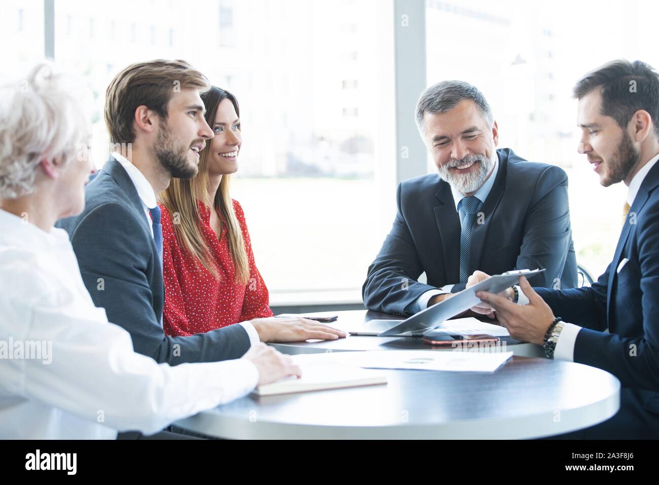 Business People Meeting Communication Discussion Working Office Concept ...