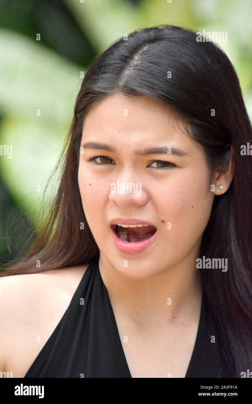 An Upset Female Woman Stock Photo - Alamy