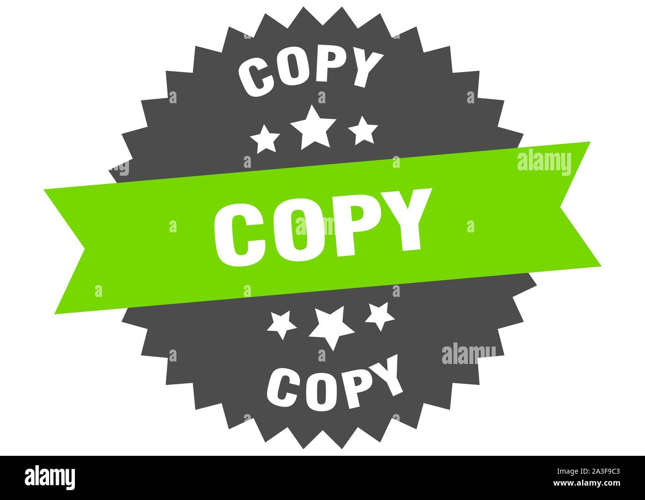 copy sign. copy green-black circular band label Stock Vector Image ...