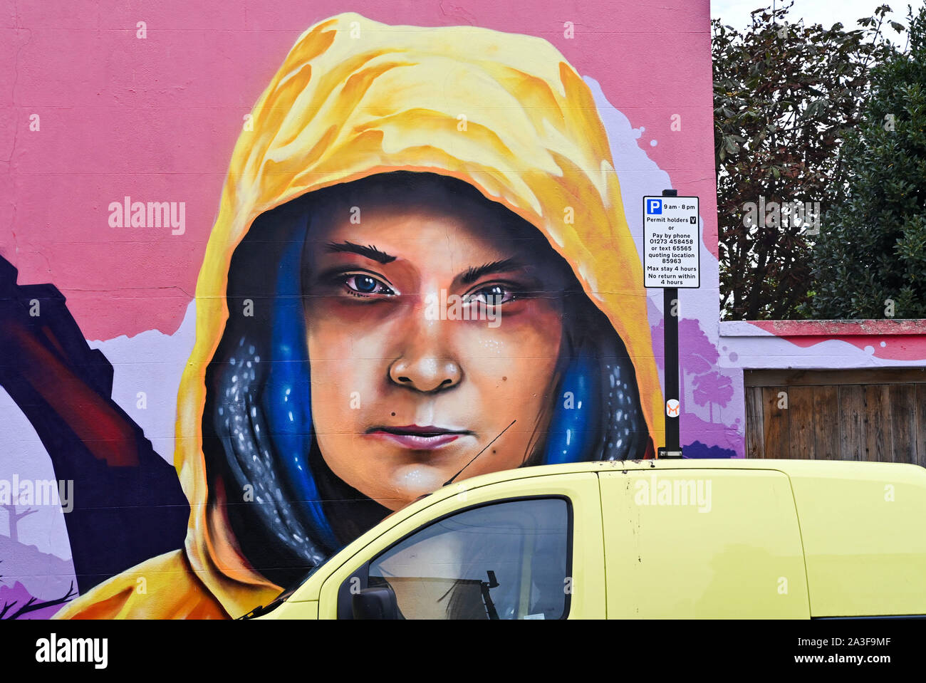 Greta mural brighton hi-res stock photography and images - Alamy