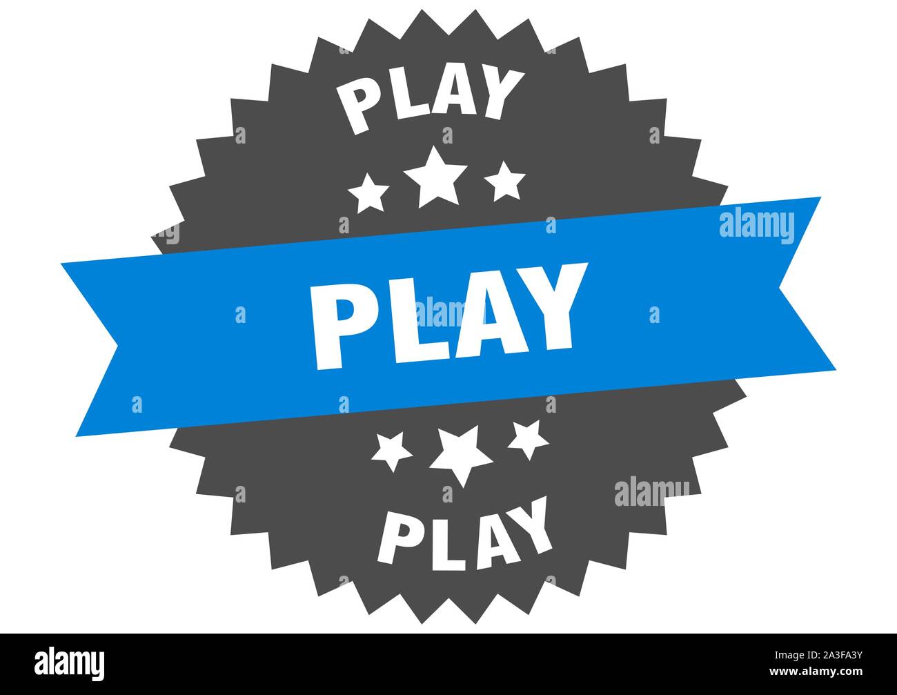 play sign. play blue-black circular band label Stock Vector Image & Art ...