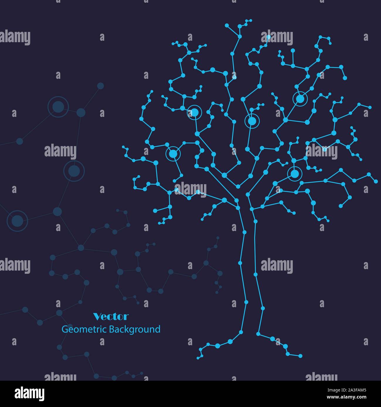 Science tree made of connected lines and dots Stock Vector Image & Art ...