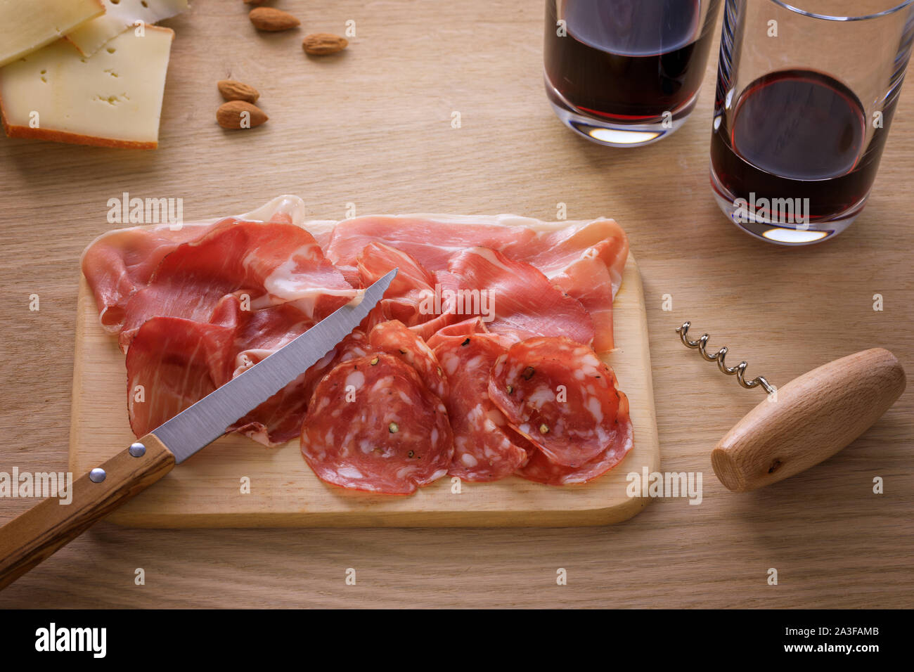 Tapas and wine rustic hi-res stock photography and images - Alamy