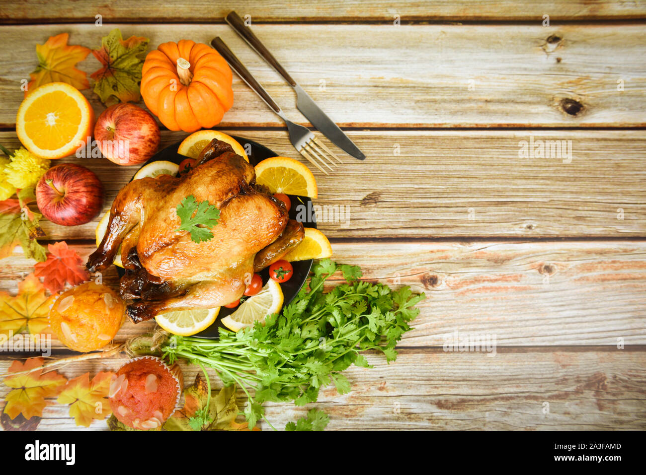 Thanksgiving table Celebration Traditional Setting Food or Christmas ...