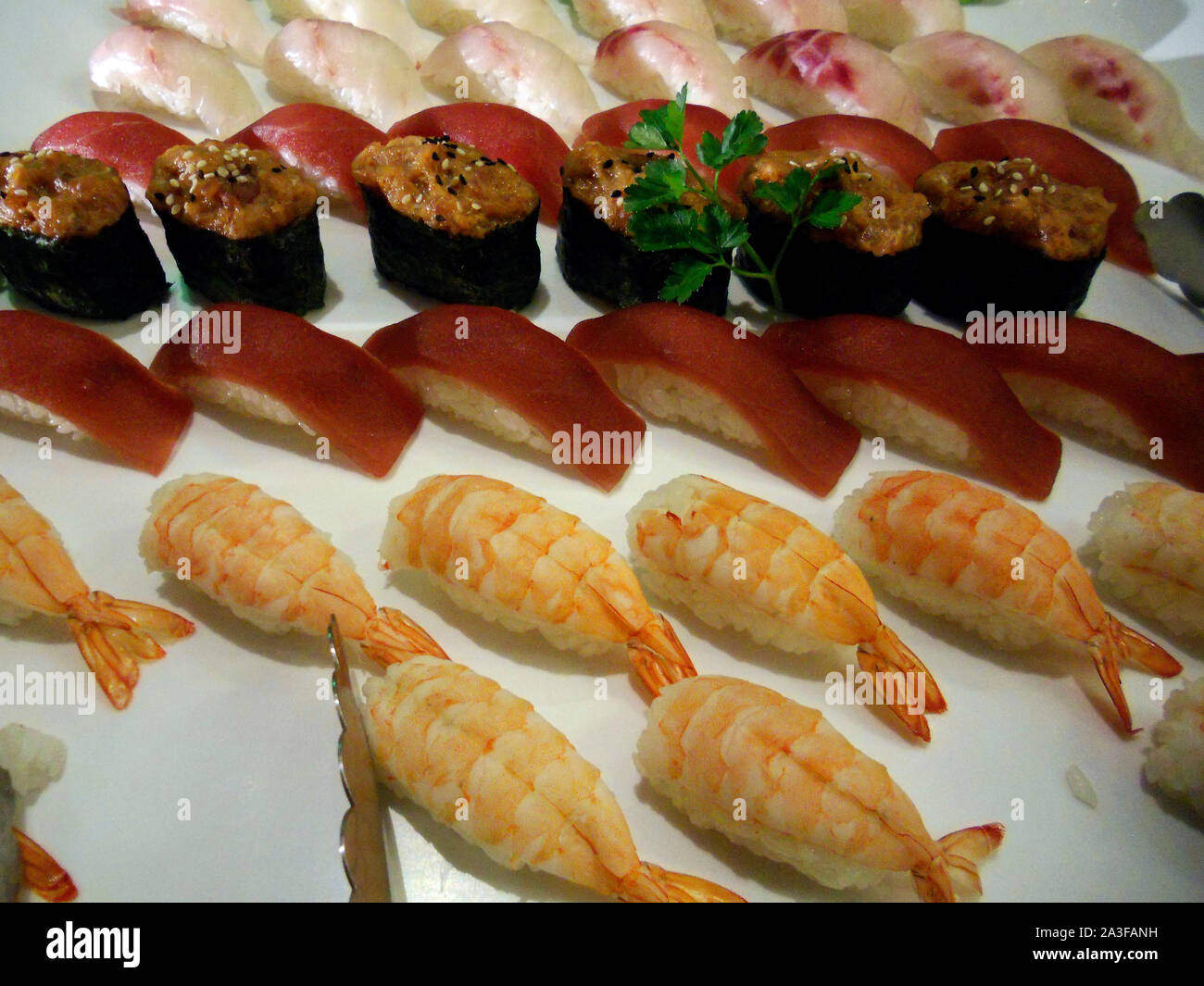 Food, self service fish Stock Photo - Alamy