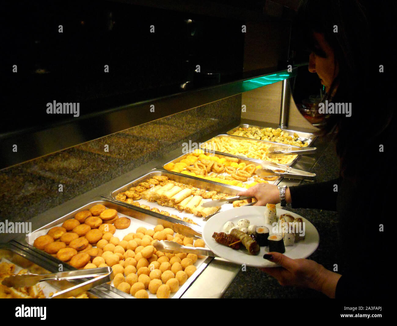 Food, self service fish Stock Photo - Alamy