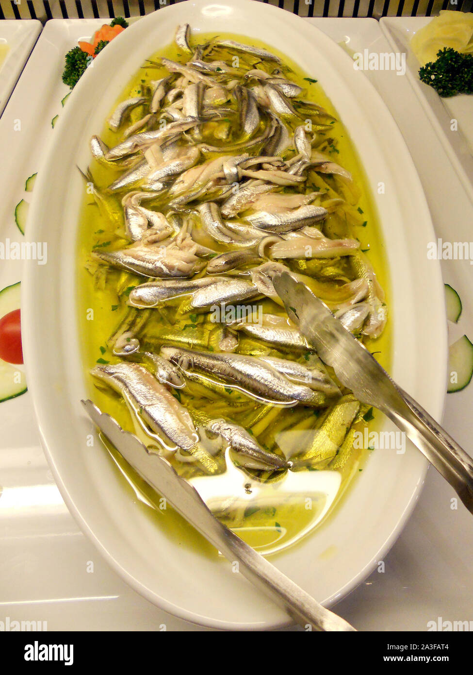 Food, self service fish Stock Photo - Alamy