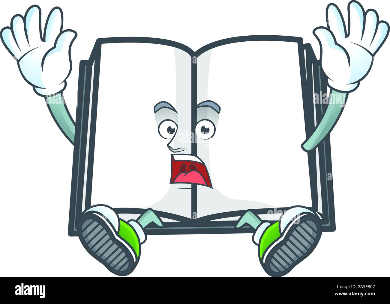 Successful open book with character mascot style Stock Vector Image ...