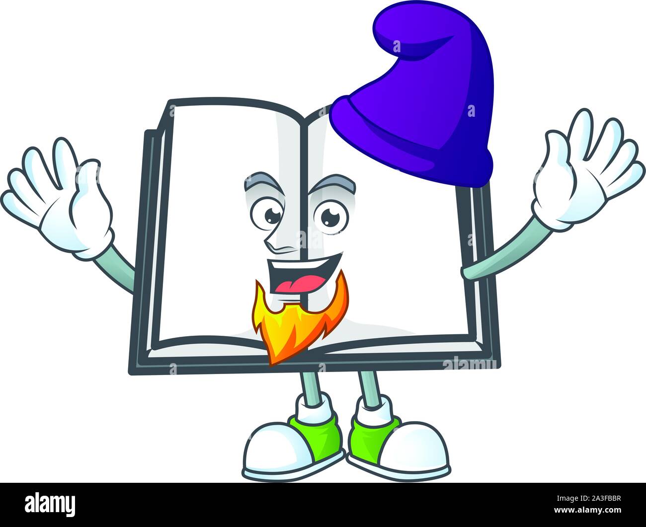 Elf open book for learning a student Stock Vector Image & Art - Alamy