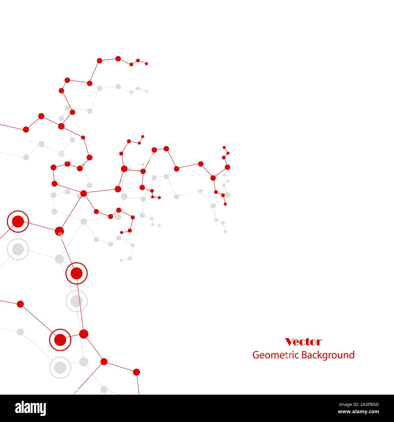 Technical abstract background with connecting dots and lines Stock ...