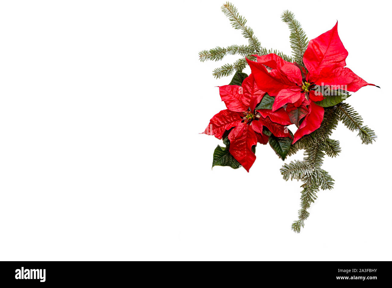 Red Snowflake Border Corner