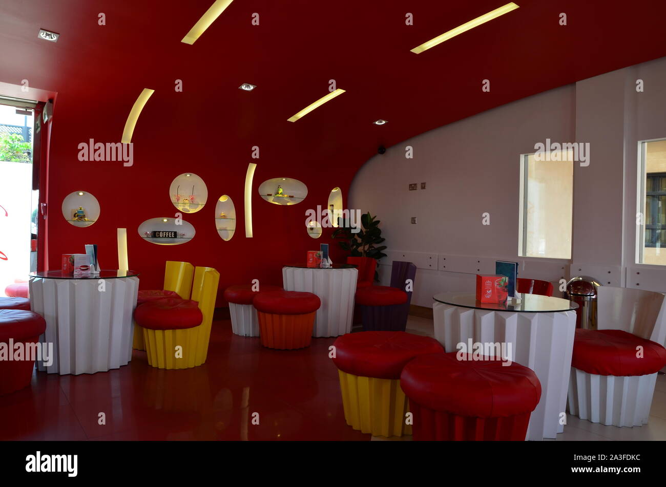 Red Velvet Cafe, Katara, Qatar Stock Photo - Alamy