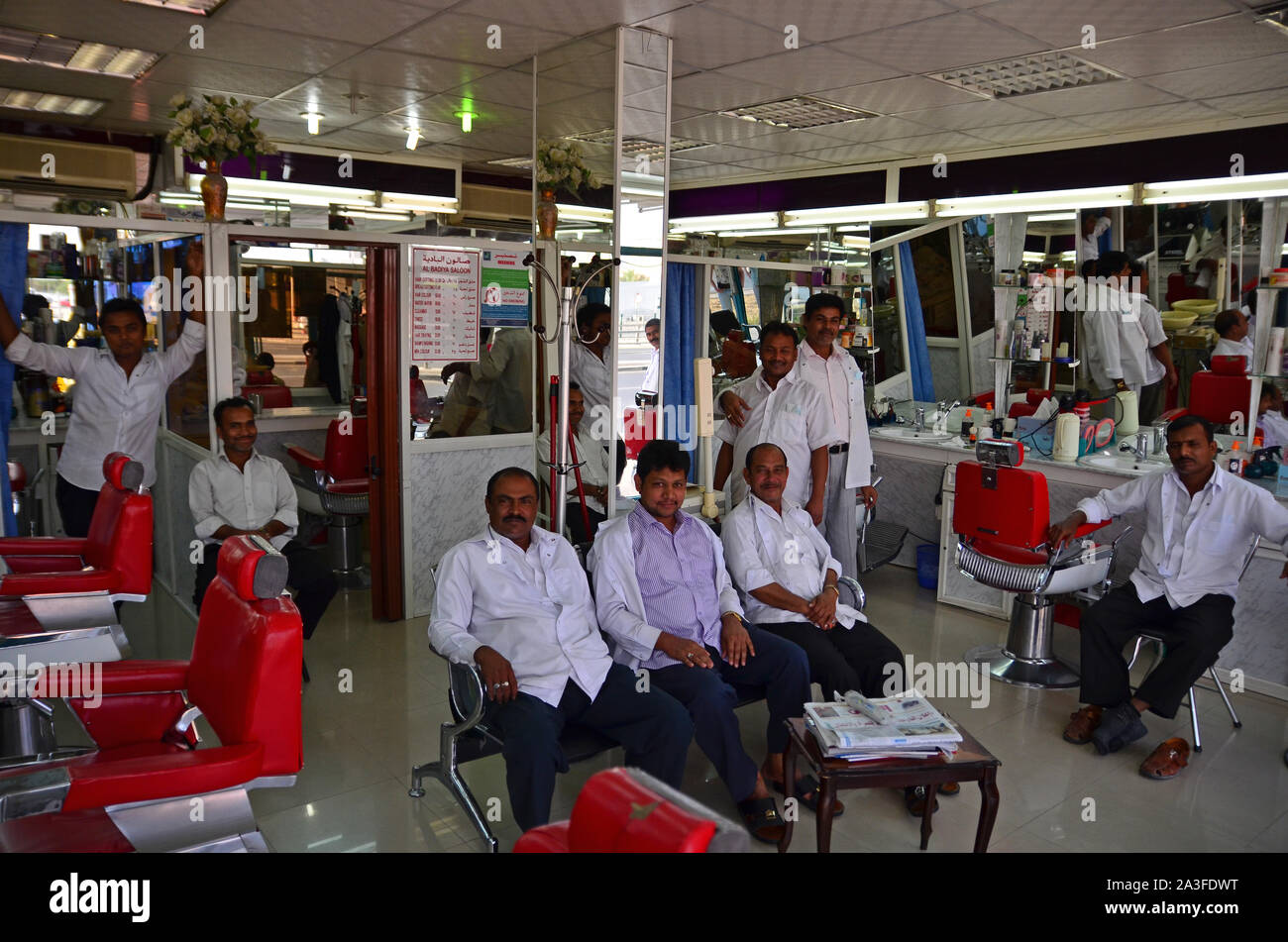 Barbers, Al Gharrafa, Doha, Qatar Stock Photo - Alamy