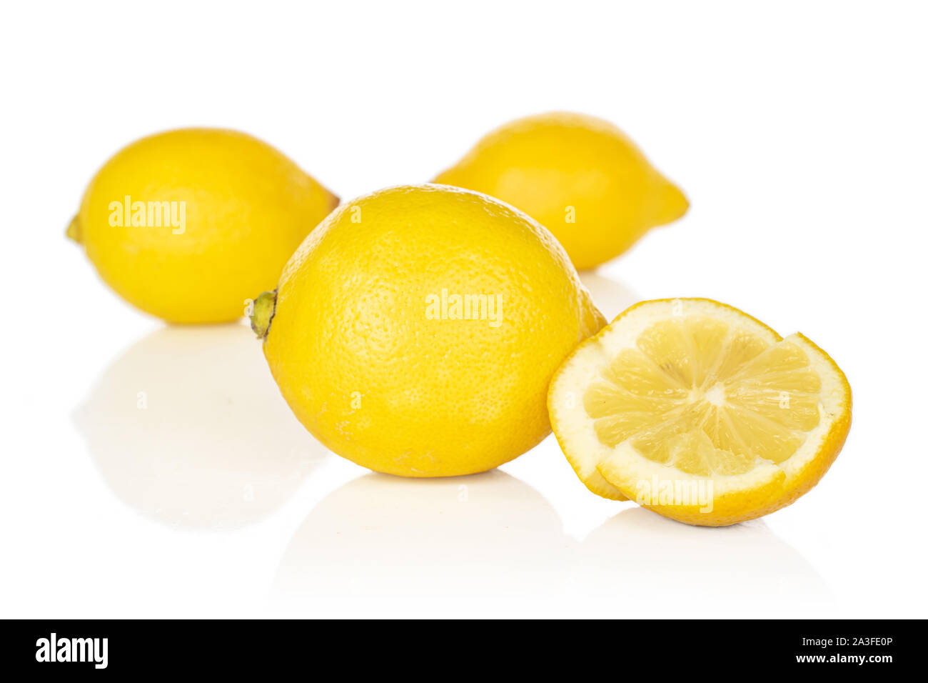 Two lemon pieces hi-res stock photography and images - Alamy
