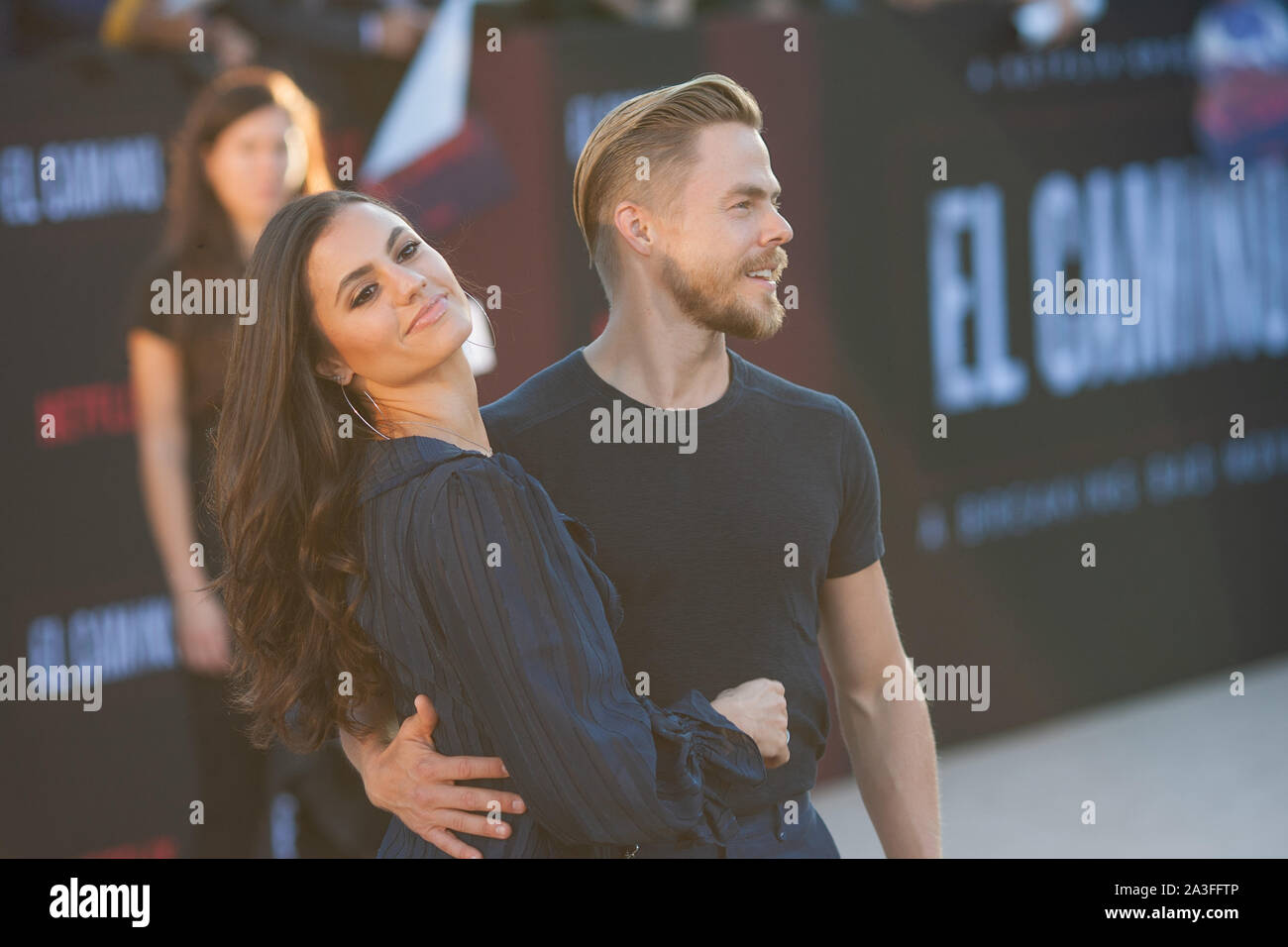 Los Angeles, Ca. 7th Oct, 2019. Derek Hough, Hayley Erbert at the ...