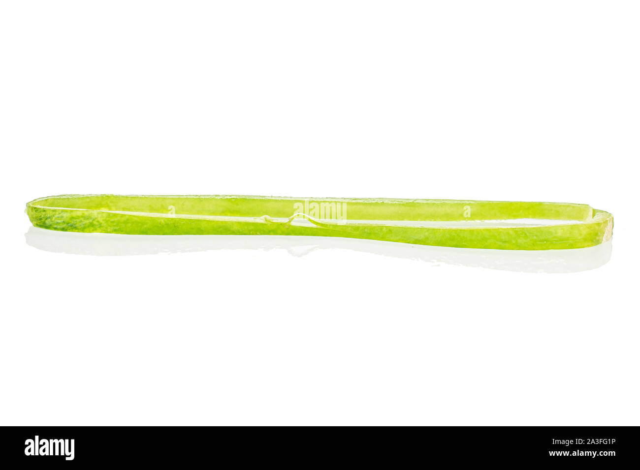 One piece of mini green cucumber isolated on white background Stock ...